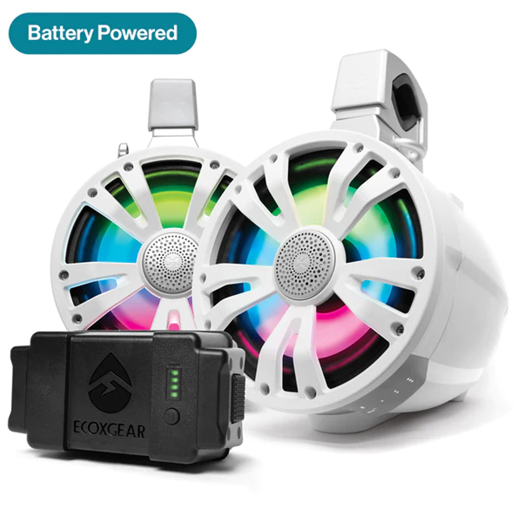 ExtremeTower Speakers TB8 -1 Battery Powered Bluetooth Amplified + 1 P ...