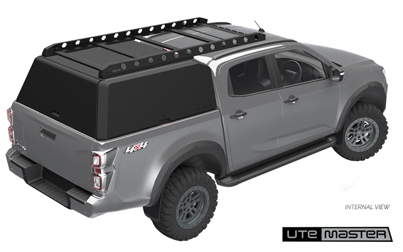 Centurion Canopy for Isuzu D-Max X-Terrain (2021+) with Cantilever Roo ...